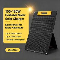 China 20W Portable Foldable Solar Charger Panel, High‑Efficiency Monocrystalline Solar Power for Van‑Life Camping for sale