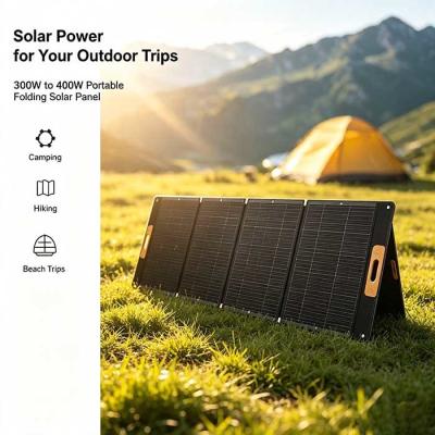 China Portable 300W Fold‑Up Solar Panel Charger High‑Efficiency ETFE Solar Kit for Outdoor Camping for sale