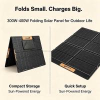 China 300W Lightweight Folding Solar Charger, Portable Solar Panel for Hiking Beach & Outdoor Trip for sale