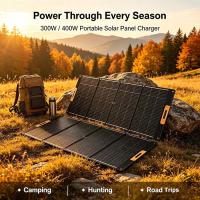 China 300‑400W Folding Solar Panel Charger, 22%+ Efficiency Off‑Grid Solar Power for Outdoor Camping for sale