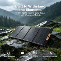 China 400W Foldable Waterproof Solar Charger, Portable Off‑Grid Solar Panel for Motorhome & Overlanding for sale