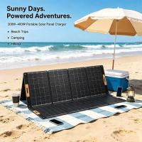 China Lightweight 300‑Watt ETFE Foldable Solar Panel, Outdoor Portable Solar Charger for Power Stations for sale