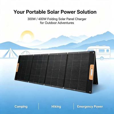 China Fold‑Up 300W Outdoor Solar Panel Charger, Light‑Weight Portable Off‑Grid Solar Power Supply for sale