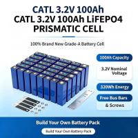 China 3.2V 100Ah Lifepo4 Prismatic Battery Cell, 0.39mΩ Low Internal Resistance Lithium Cell for sale