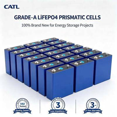 China 3.2V 100Ah Lifepo4 Prismatic Lithium‑Ion Cell, Complete Positive‑Negative Terminals, Solar Energy Storage Battery Cell for sale