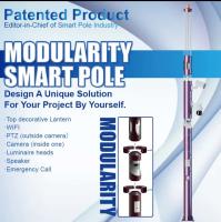 China Modular Smart Pole with LED Lighting, Camera, WiFi and Emergency Call for sale