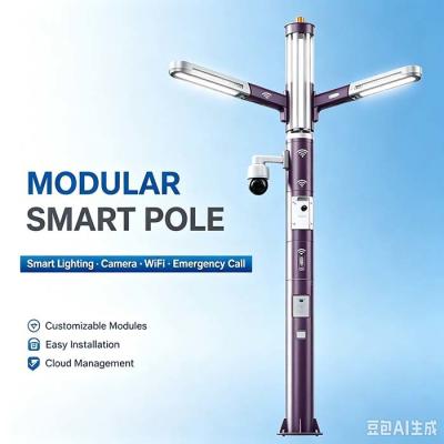 China Integrated Smart Street Light Pole for City and Public Area Projects for sale