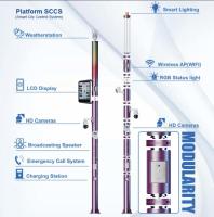 China Multi-Function Smart Pole with Lighting, CCTV, WiFi and Speaker for sale