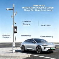 China Smart City Light Pole, Smart Street Pole with CCTV Camera, WiFi Hotspot & EV Charging Station for sale