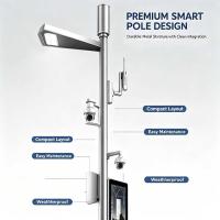 China Industrial‑Grade Smart City Pole, Intelligent Multi‑Function Street Light with NB‑IoT, LoRa Communication Support for sale