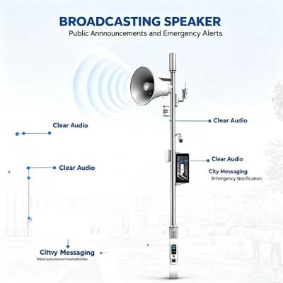 China Smart Street Light Pole, Integrated Smart Pole for Smart Community, Scenic Area & Urban Road for sale