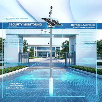 China Waterproof Emergency Call System Solar Smart Pole, Full‑Duplex Audio Intercom for sale