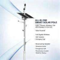 China Solar Powered Multi‑Function Smart Pole, WiFi AP, LED Light, Camera, Speaker & LCD Display for sale