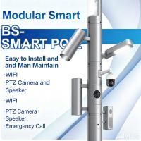 China Modular Smart Pole BS‑15 | All‑in‑One IoT Smart City Street Light With Camera, WiFi & Emergency Call for sale