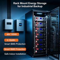 China 5120Wh Rack‑Mount Solar Battery 48V 100Ah, Max 15 Units Parallel Expandable Energy Storage for sale