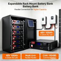 China 3U Rack‑Mount Lithium Iron Phosphate Battery CAN RS485 For Hybrid Solar Inverters Cabinet Use for sale