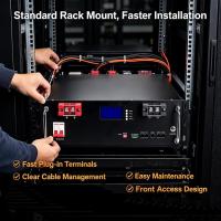 China 5.12kWh Rack‑Mount Lithium Battery Pull‑Out Handles Easy Installation & Maintenance For Cabinets for sale