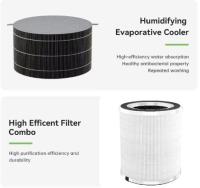 China 2 in 1 Air Purifier & Evaporative Humidifier, 1000ml/h Humidification, Anti-Mildew Wet Curtain for Home for sale