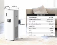 China 2 in 1 Air Purifier & Evaporative Humidifier, 1000ml/h Humidification, Anti-Mildew Wet Curtain for Home for sale