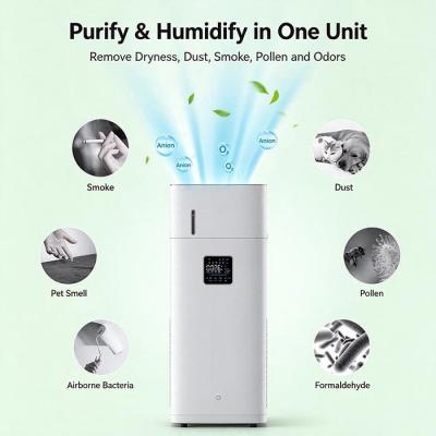 China Auto Mode Air Purifier Humidifier Combo, Low Noise, Energy Grade 1, Large Space 53-91m² Coverage for sale