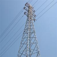 China GR65 GR50 Lattice Steel Towers Electric Transmission Line Angle Iron Tower for sale