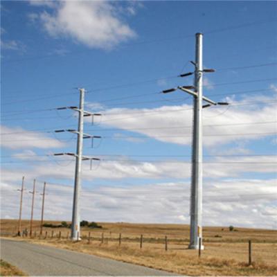China Medium Voltage Steel Pole Tower Steel Electrical Power Transmission Line Poles for sale