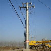 China Decorative Steel Utility Pole Hot Dip Galvanized Octagonal Single Arm High Mast Pole for sale