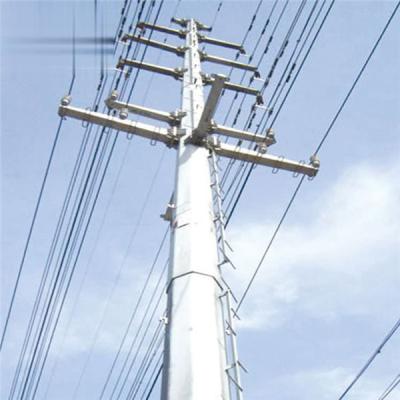 China Galvanized Electrical Steel Tubular Pole 10kv To 500kv Easy Maintenance for sale
