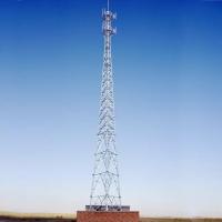 China Three Tube Steel Tubular Tower Utility Service 138 Kv Telescopic Antenna Mast for sale