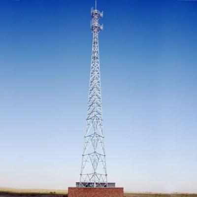 China Three Tube Steel Tubular Tower Utility Service 138 Kv Telescopic Antenna Mast for sale