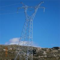 China 220kv 500 Kv Angle Steel Angular Tower For Strain Tension Electrical Power Cable for sale