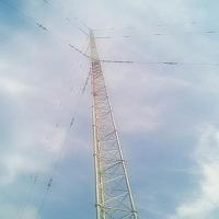 China High Strength Electric Power Distribution Tower Galvanized Round Tube Four Legs for sale