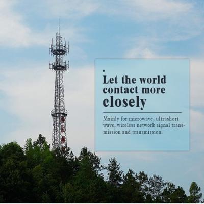 China Angle Steel Wifi Antenna Telecom Mosaic Mobile Communication Tower ASTM A572 for sale