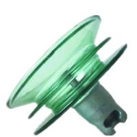China Transmission Line Electric Glass Insulators Three Umbrella 70kN 100kN 120kN 160kN for sale