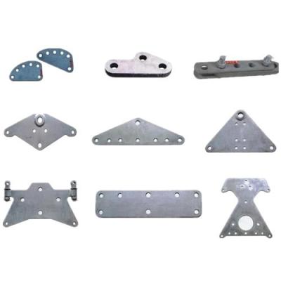 China Silver Tangent Triangular Yoke Plate Overhead Electric Hardware Accessories for sale