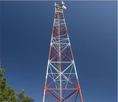 China Hot Dip Galvanized Lattice 25m Steel Tubular Tower for sale