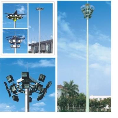 China IP65 620mpa 28m Q345 ASTM A572 GR65 Lattice Steel Pole for sale