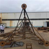 China Square High Mast Light Pole Steel Warn 25m 30 Meter Galvanized Street Light Pole for sale