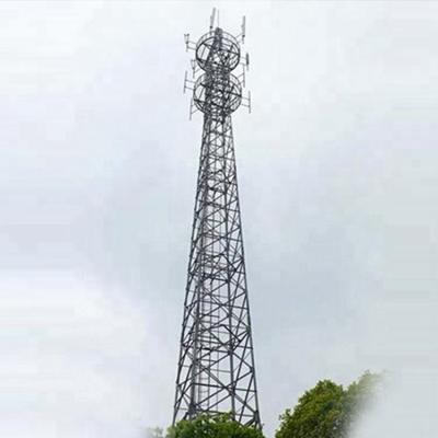 China 3 Leg 60 Degree Lattice Communication Tower Antenna Telecom Angular Self Supporting for sale