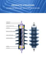China 15kv-27kv Gapless Surge Arrester High Voltage Polymer Zinc Oxider With Disconnector for sale