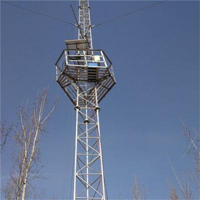 China Antenna Telecommunication Lattice Tower Guyed Mast Steel 5-100M for sale