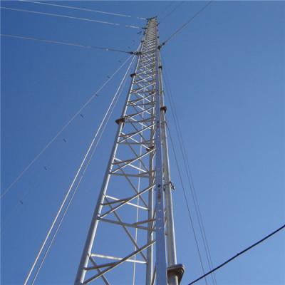 China 3 Leg Legged Tube Pipe Steel Pole Tower Tubular Self Supporting 60m for sale