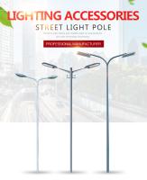 China Custom Ip65 Galvanized 8 - 12M High Pressure Sodium Lamp Single Arm for sale