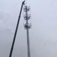 China 10 - 60 Meters Steel Mono Pole Tower Telecommunication Broadcasting for sale