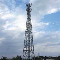 China Hot Dip Galvanized Steel Lattice Angle Steel Tower Tubular Telecom Tower for sale
