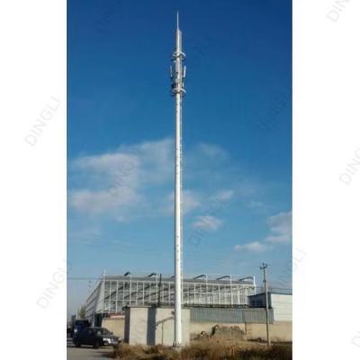 China Gsm Or Radio Monopole Communication Galvanized Steel Pole Telecom Antenna Tower for sale