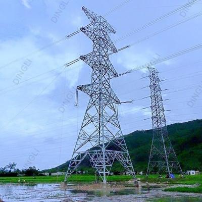 China Hot Dip Galvanization And Painting Steel Pole Tower For Power Transmission for sale