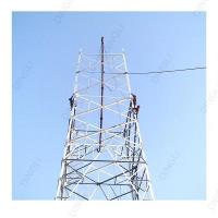China 60m Galvanized Angle Steel Self Supporting Telecom Tower 3 Legs Tubular for sale