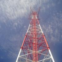 China Telecommunication Steel Tubular Tower Hot Dip Galvanized Steel Tower for sale