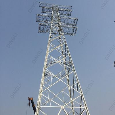 China 110kv Double Circuit Transmission Steel Tube Pole Lattice Tower for sale